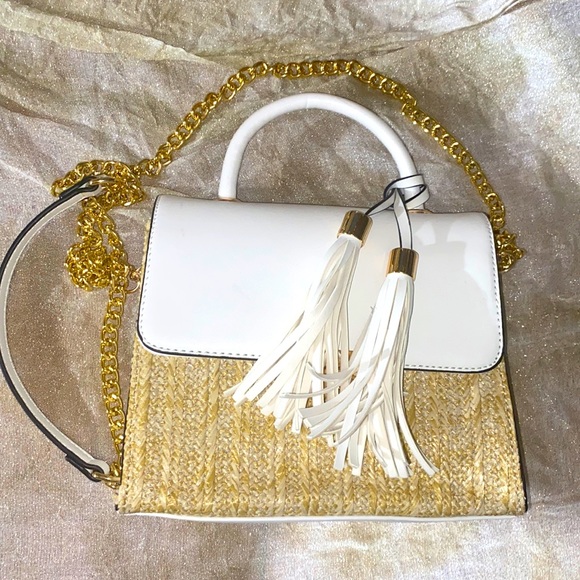 unknown | Bags | Nwot Bohemian White Straw Purse | Poshmark